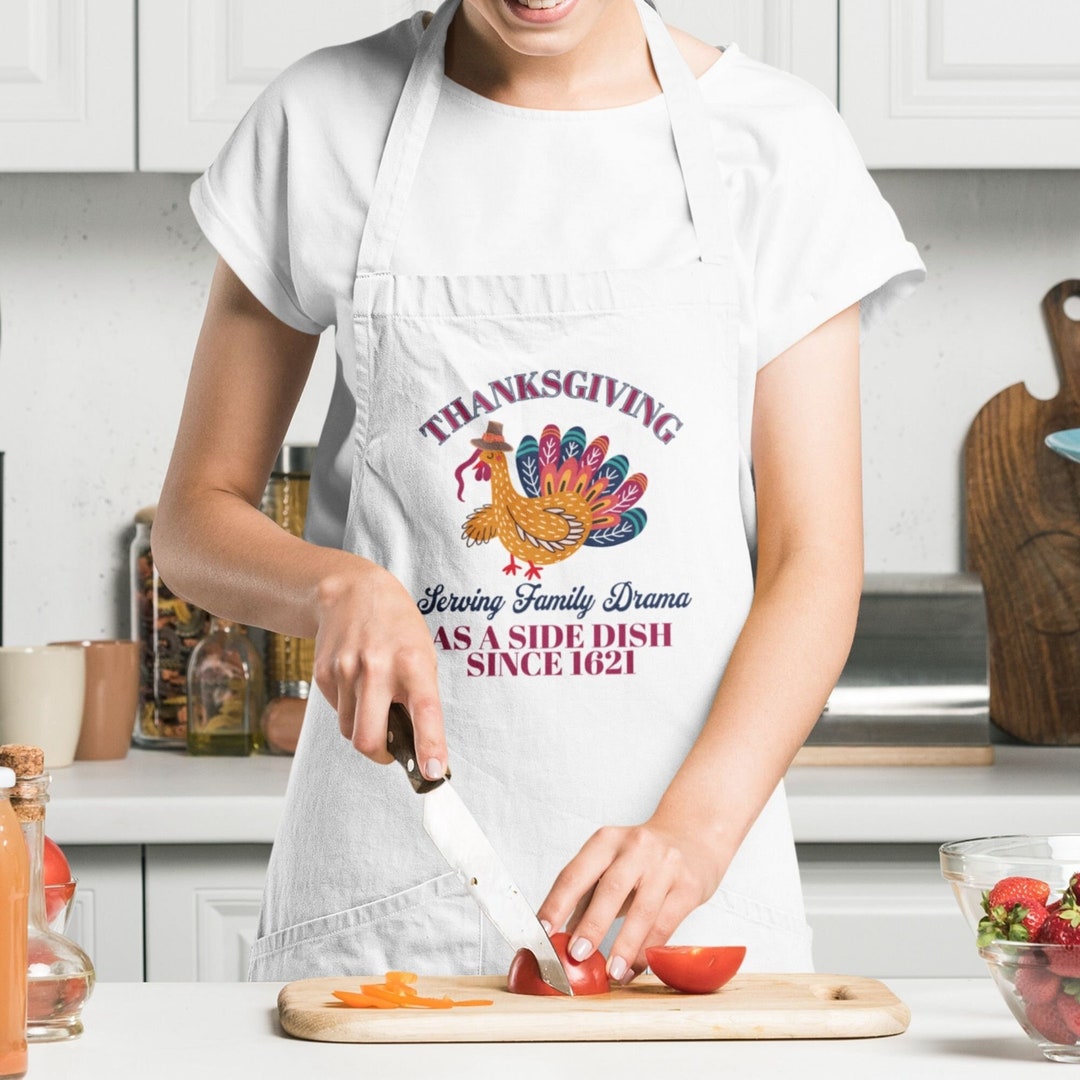 Thanksgiving Apron, Fall Kitchen Apron, Baking Apron for Thanksgiving ...
