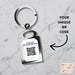 QR Code Keychain, Personalized Custom Keyring, Business Marketing Gift ...