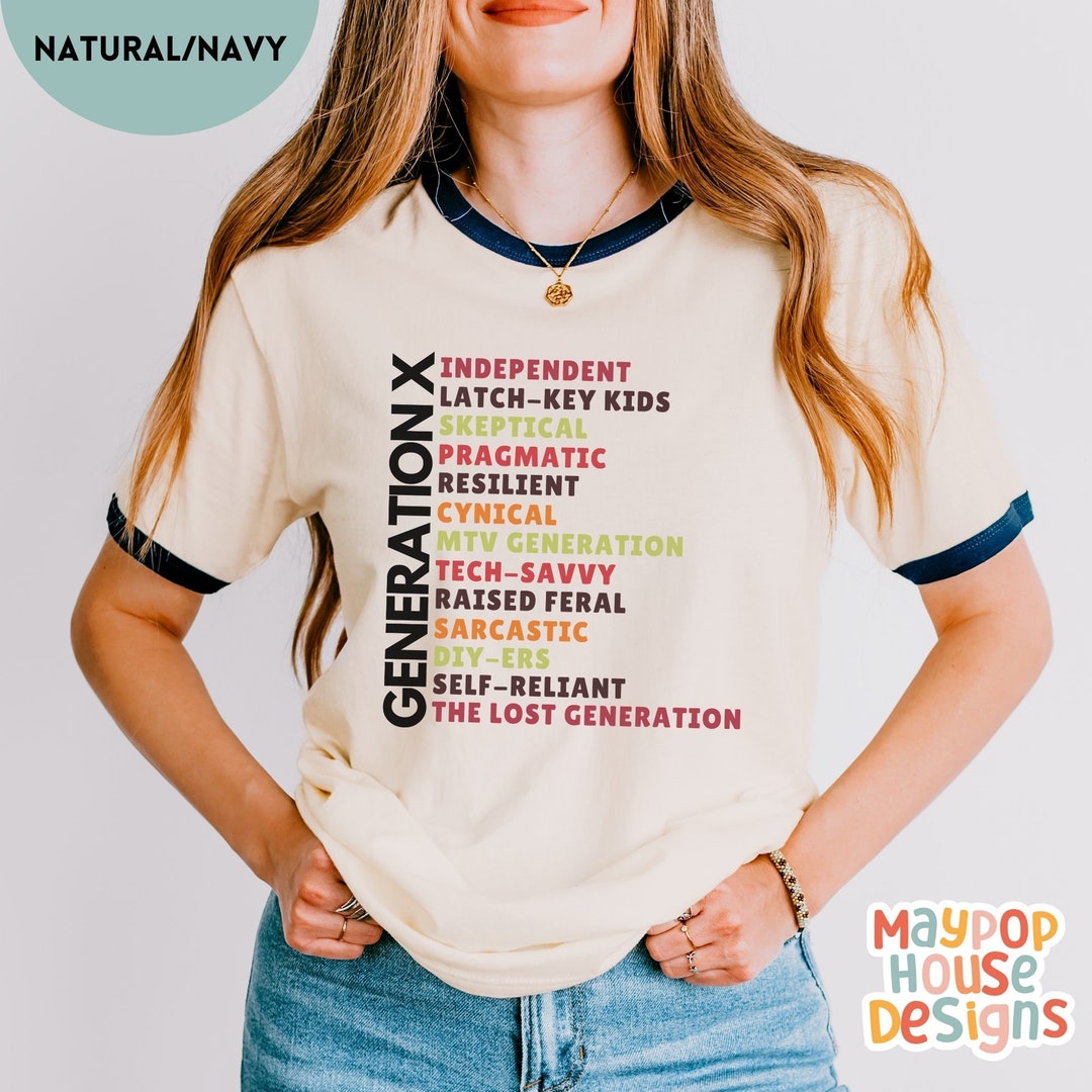 Gen X Tshirt for Women, Born in the 70s Shirt, Generation X T-shirt for ...