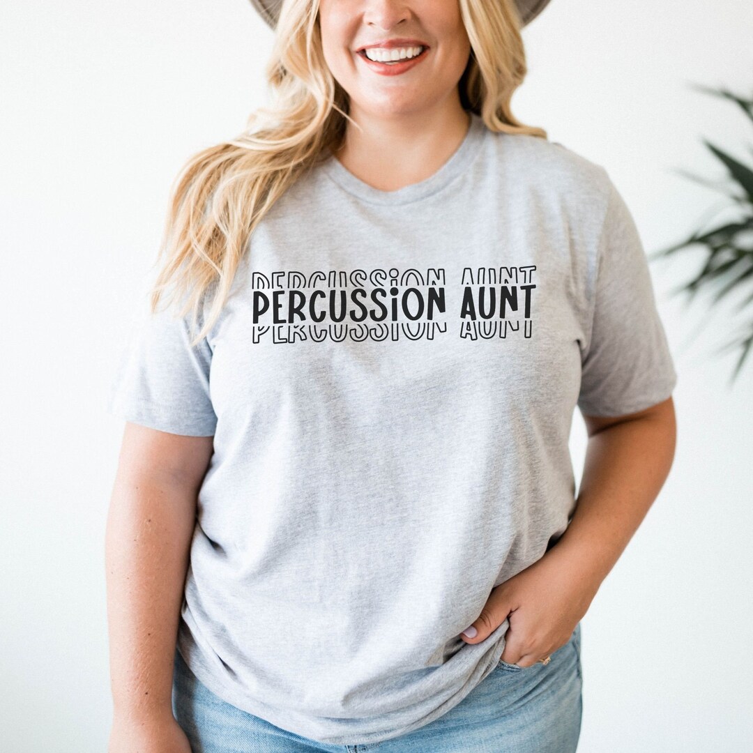 Percussion Aunt Shirt, Band Aunt Shirt, High School Marching Band Shirt ...
