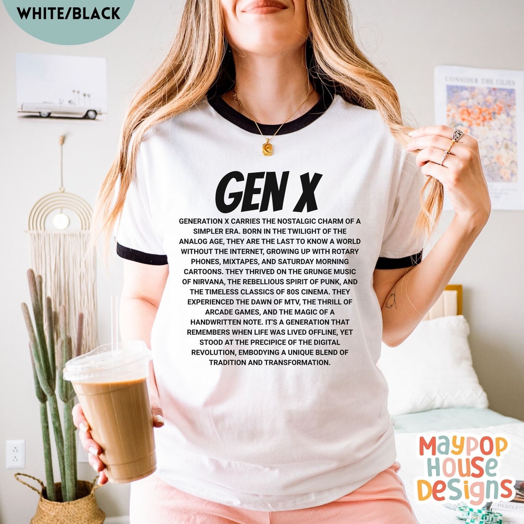 Gen X Tshirt for Women, Born in the 70s Shirt, Generation X T-shirt for ...