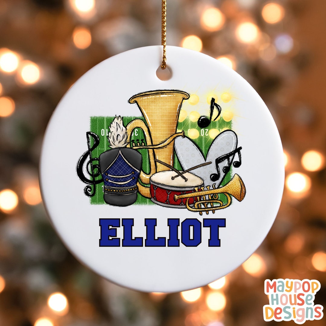 Personalized Marching Band Christmas Ornament, Marching Band Ornament ...