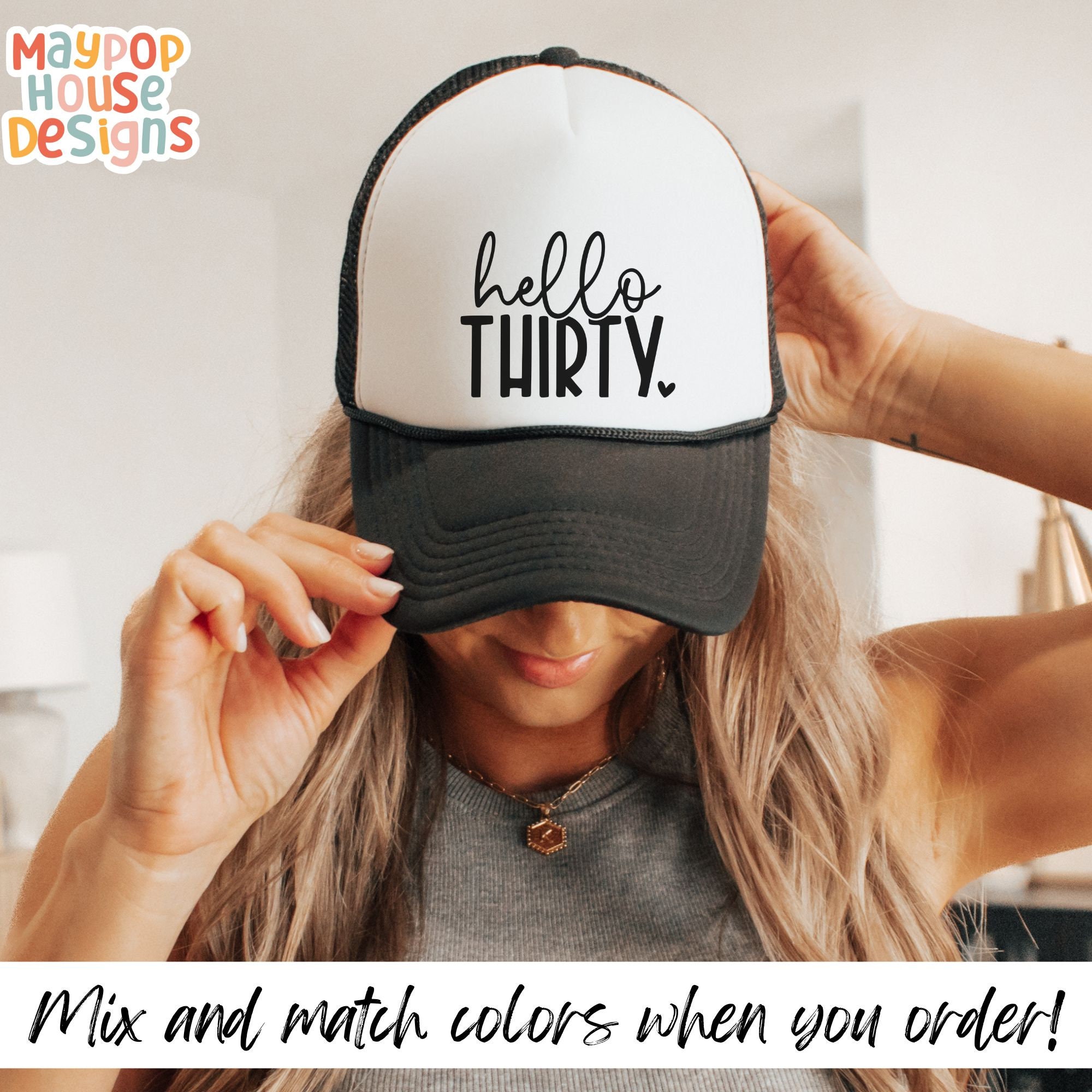 30th Birthday Trucker Hat, 30 and Fabulous Hat, 30th Birthday Gift ...