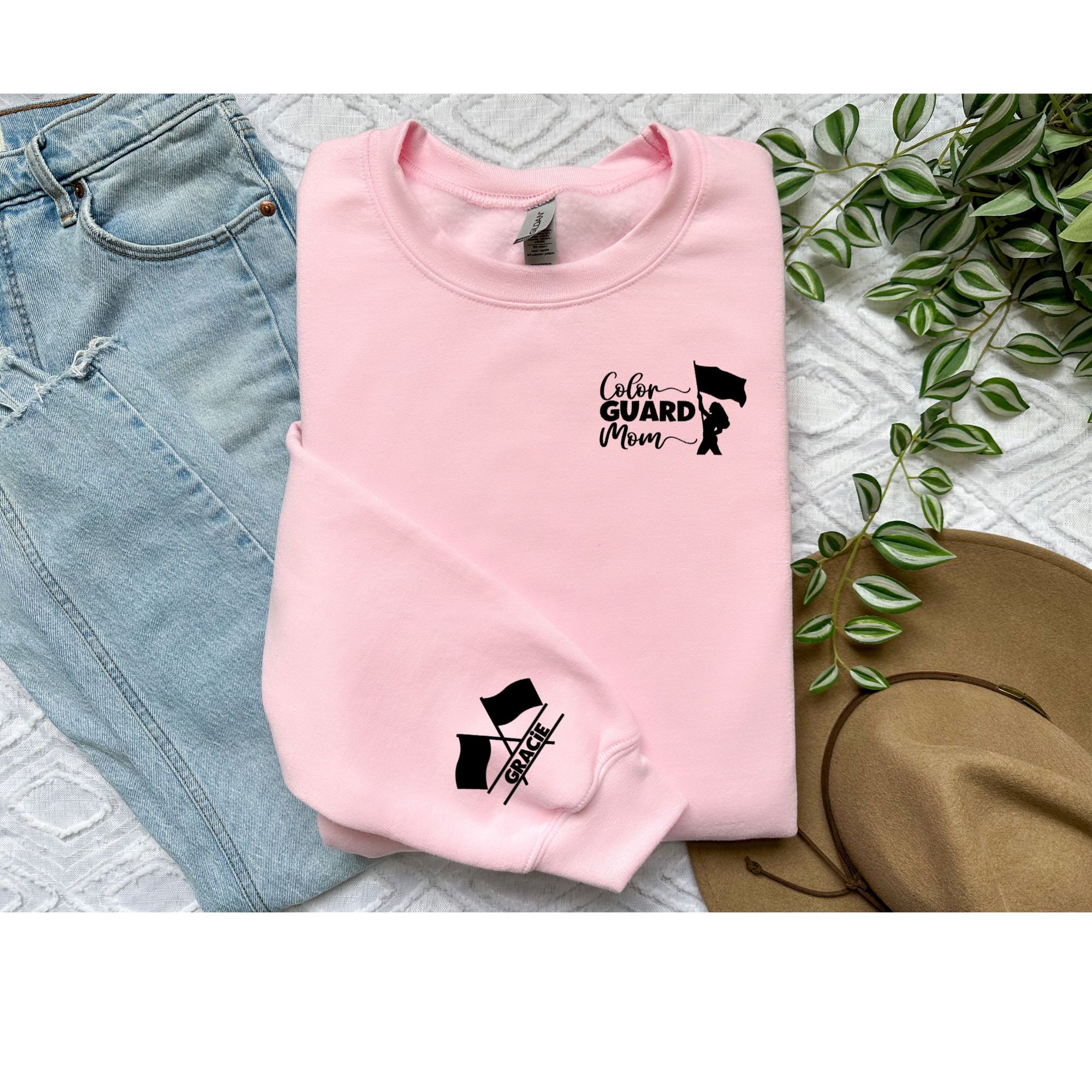Personalized Embroidered Color Guard Mom Sweatshirt Band Mom - Etsy