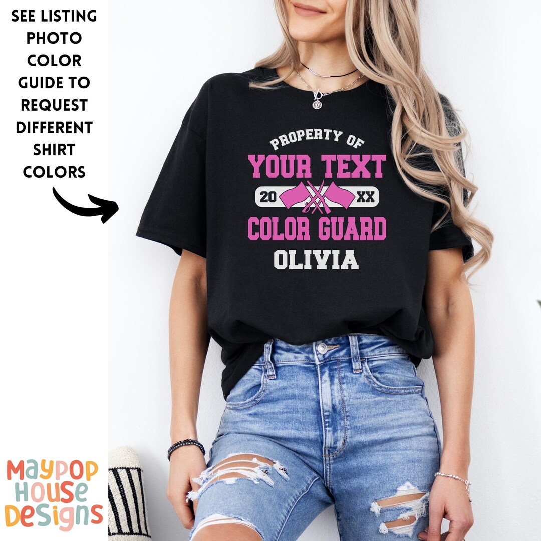 Personalized Color Guard Shirt, Color Guard Gift, Color Guard Senior ...