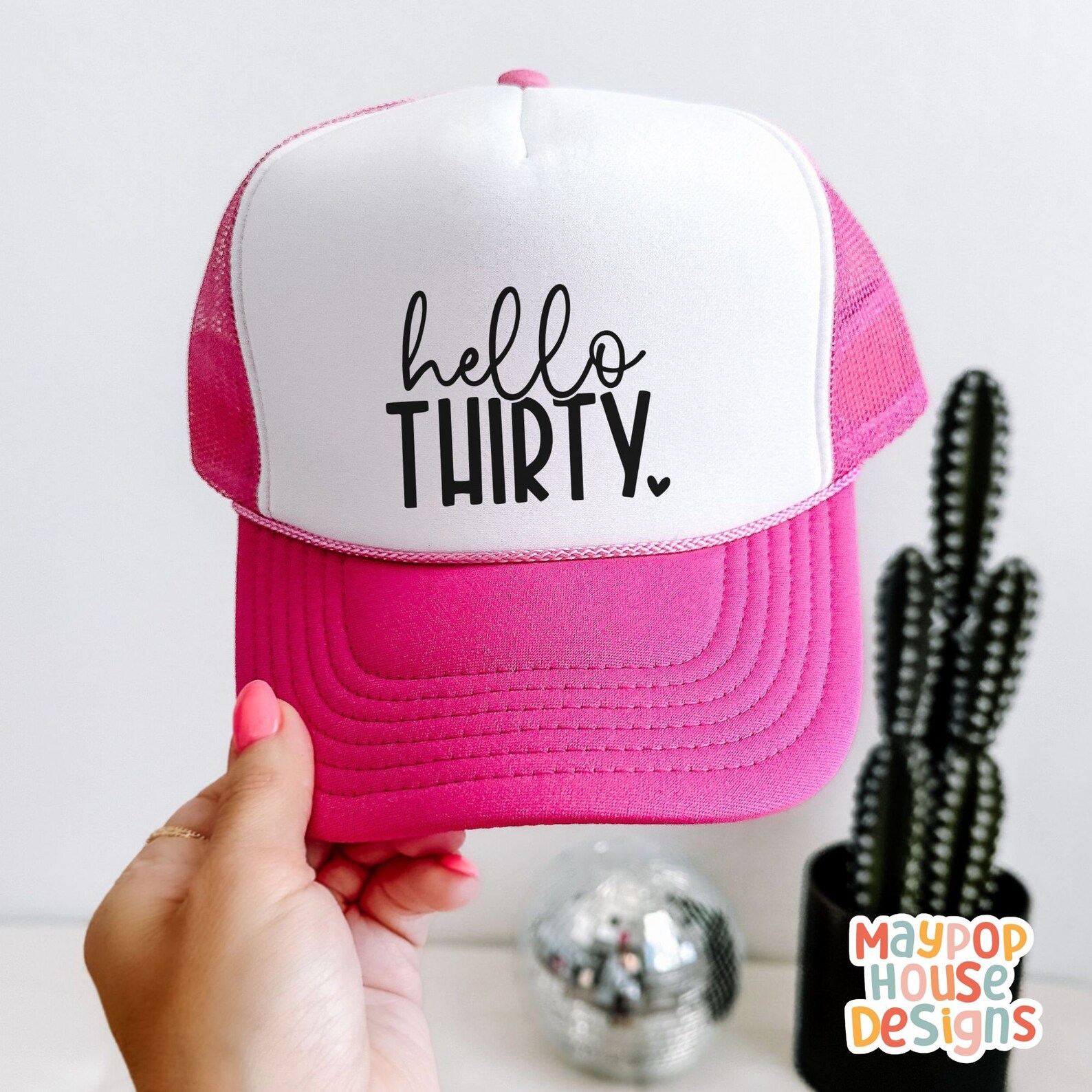 30th Birthday Trucker Hat, 30 and Fabulous Hat, 30th Birthday Gift ...