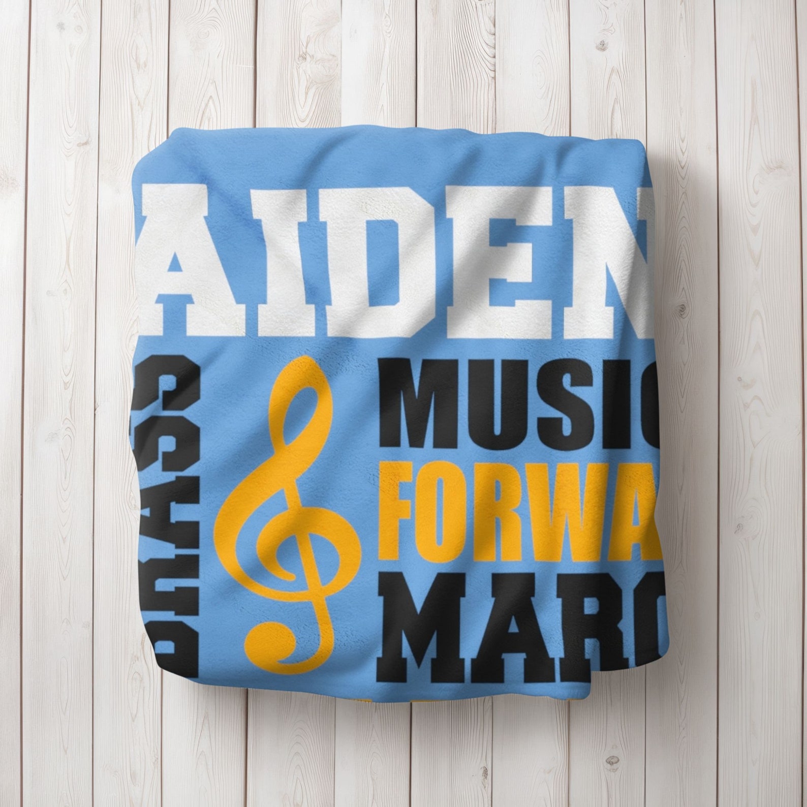 Personalized Marching Band Blanket, Band Mom Gift, High School Band ...