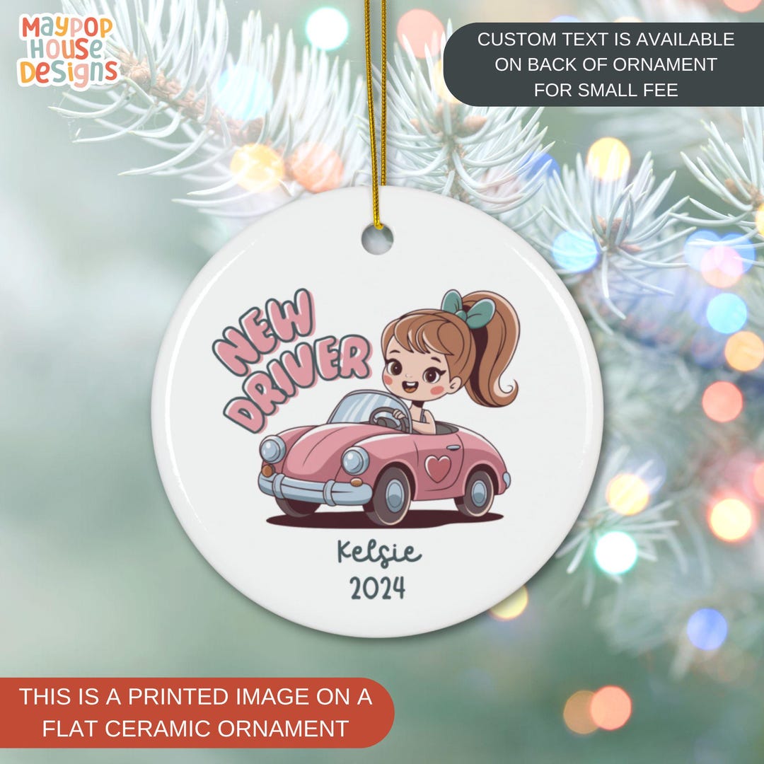 Personalized New Teen Driver Ornament for Christmas Gift Teenage ...