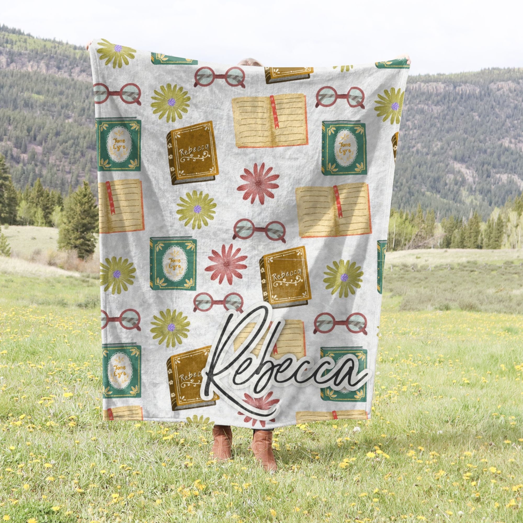 Personalized Book Reading Blanket Custom Book Lover Throw - Etsy UK