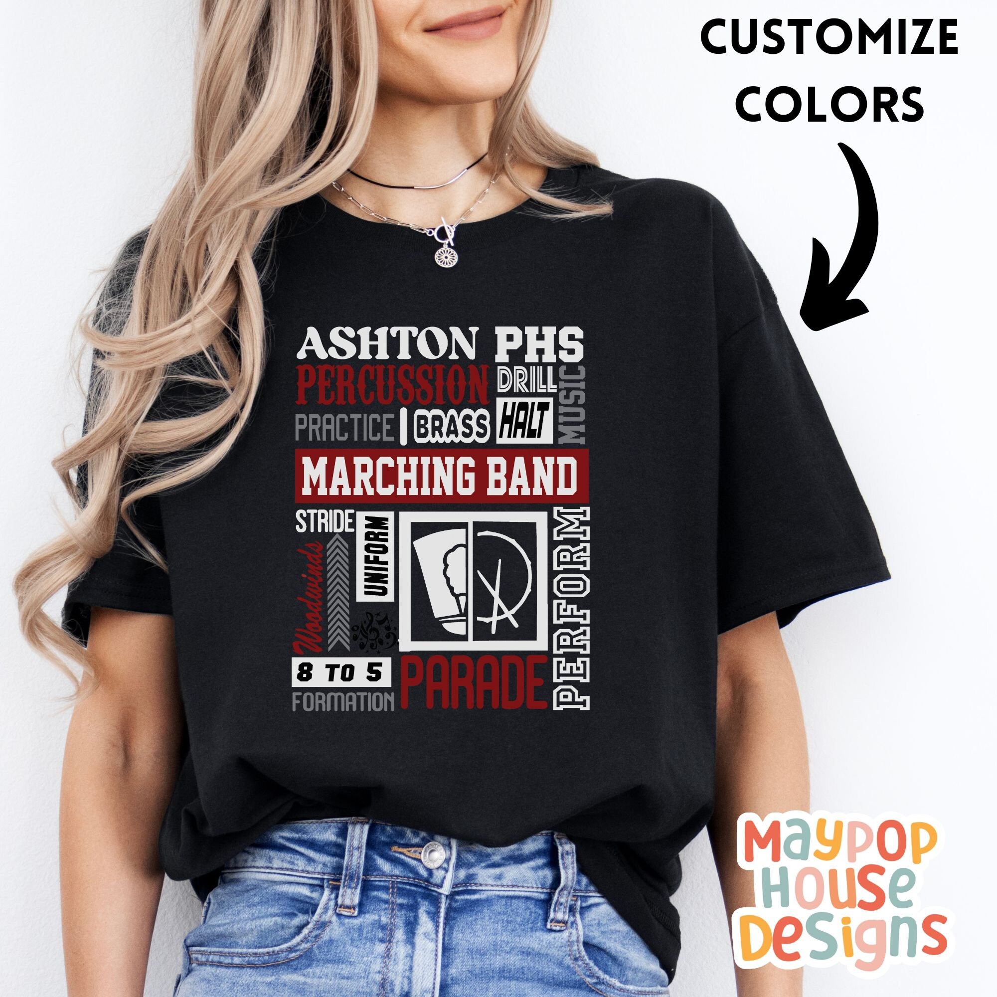Custom Marching Band Squad Shirt, High School Marching Band Director ...