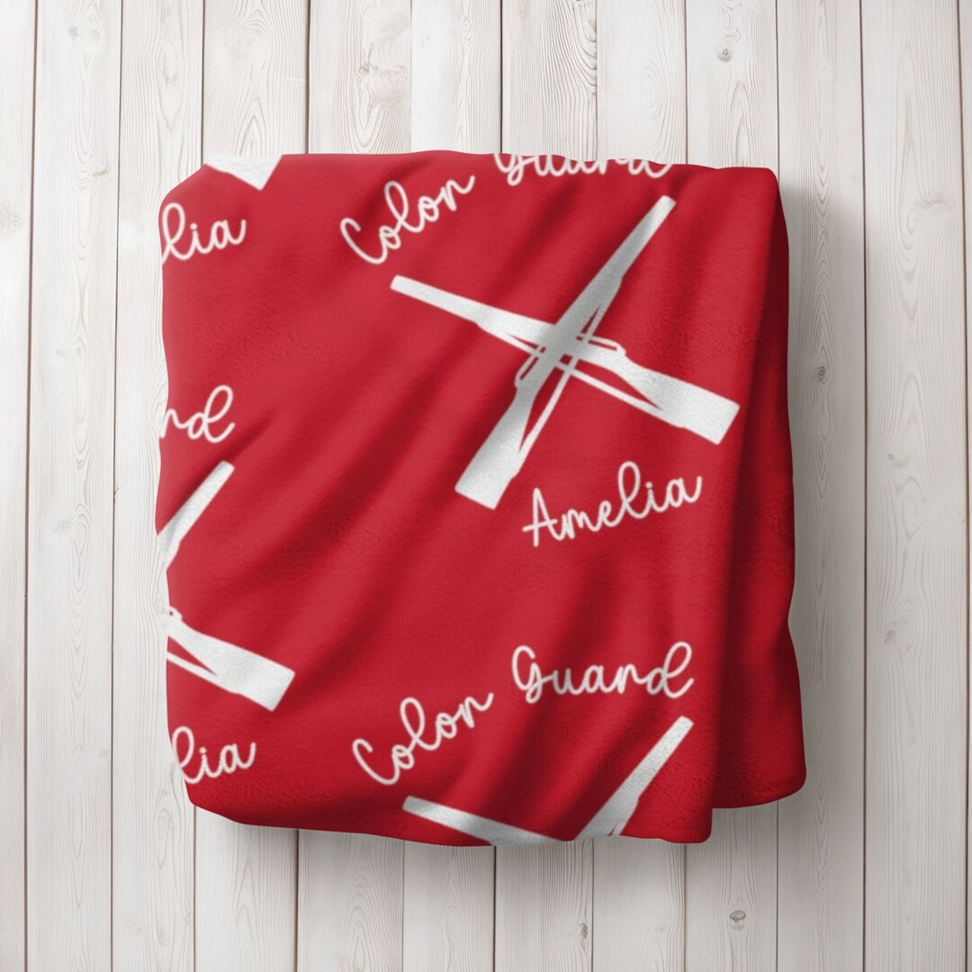 Personalized Color Guard Blanket, Color Guard, Winter Guard, Marching ...