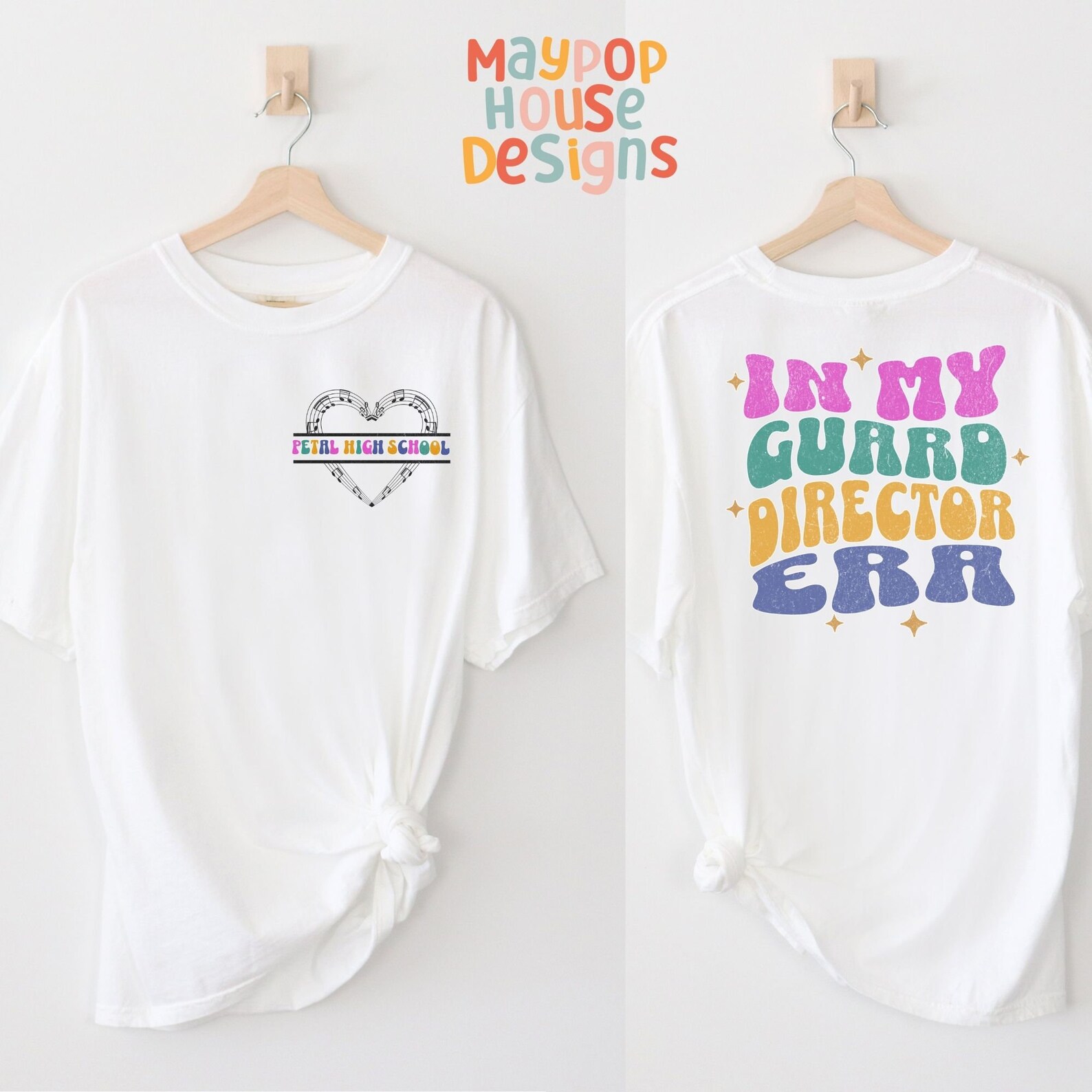 Personalized Color Guard Director Shirt, High School Marching Band ...