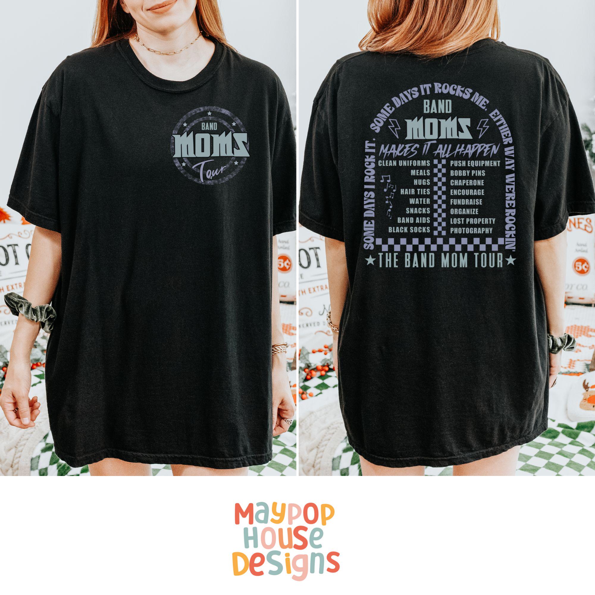 Band Moms Tour Comfort Colors Shirt, Band Mama Tshirt, Marching Band ...