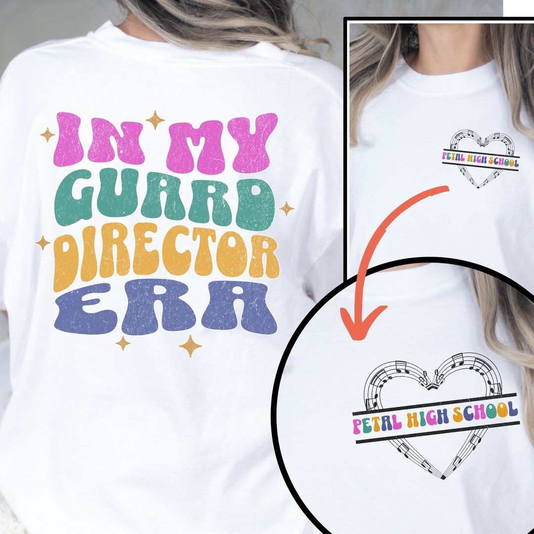 Personalized Color Guard Director Shirt, High School Marching Band ...