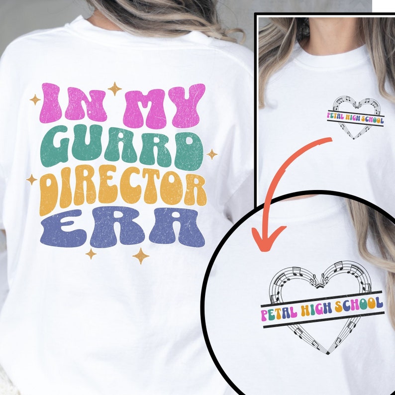 Personalized Color Guard Director Shirt, High School Marching Band ...