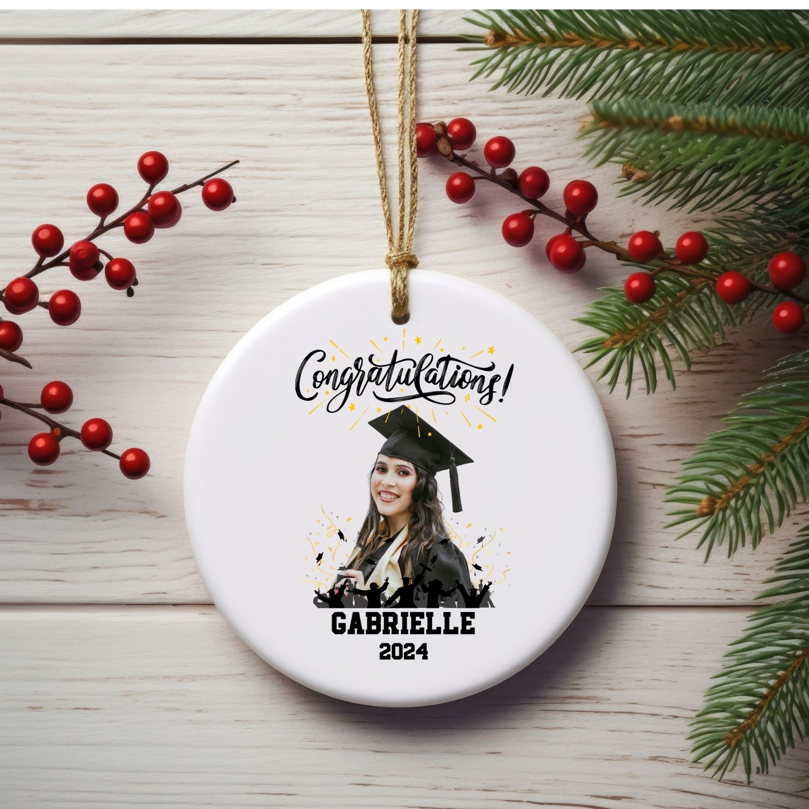 Personalized Photo Graduation Gift, High School Graduation Ornament ...