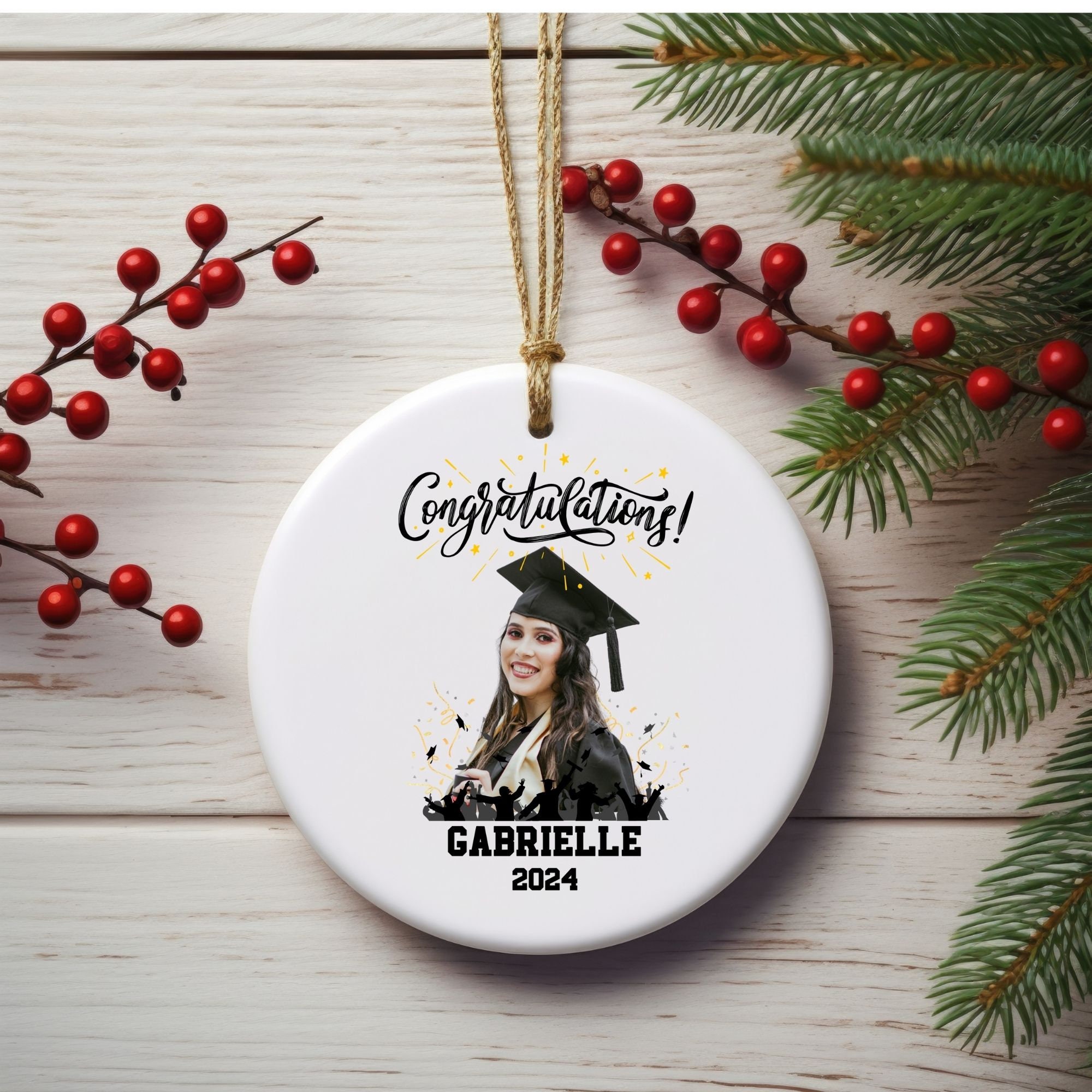 Personalized Photo Graduation Gift, High School Graduation Ornament ...