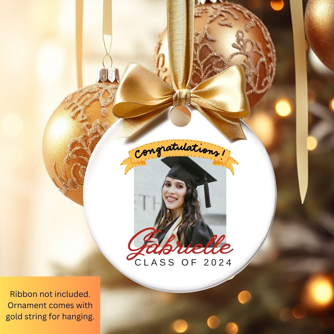 Personalized Photo Graduation Gift, High School Graduation Ornament ...