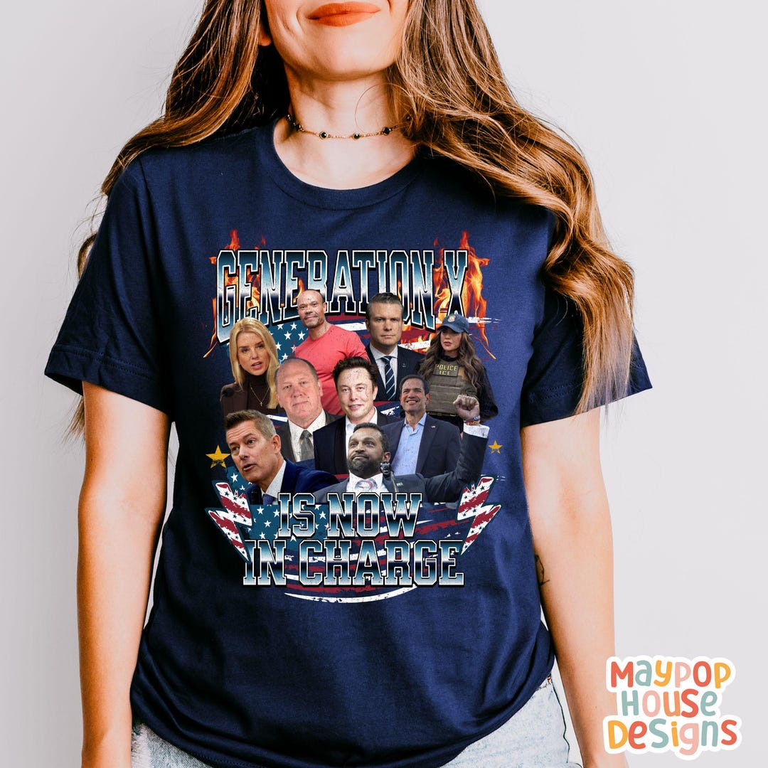 Unisex Gen X Patriotic Maga Shirt, Gen X is Now in Charge Tee ...