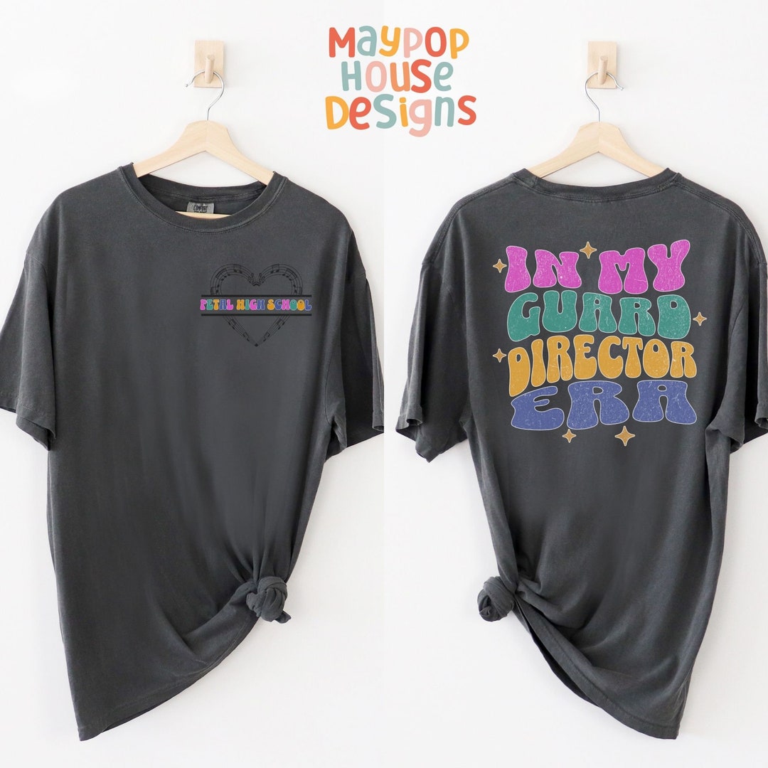 Personalized Color Guard Director Shirt, High School Marching Band ...