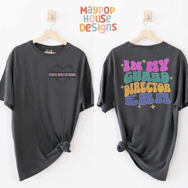 Personalized Color Guard Director Shirt, High School Marching Band ...