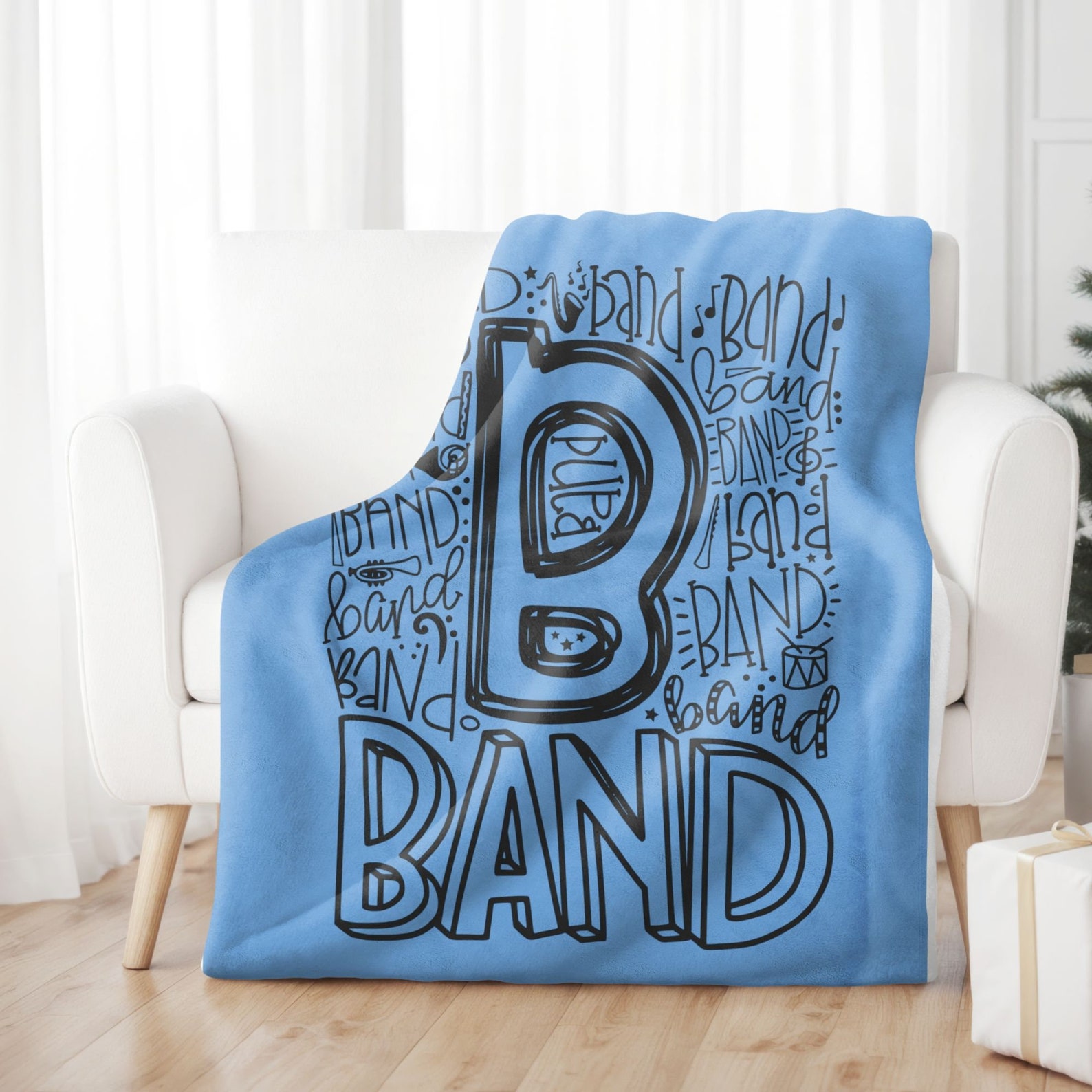 Marching Band Velveteen Plush Stadium Blanket, Gift for Marching Band ...