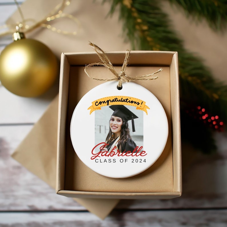 Personalized Photo Graduation Gift, High School Graduation Ornament ...