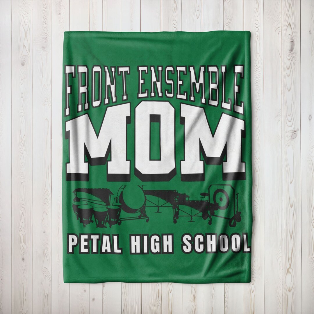 Custom Front Ensemble Blanket for Marching Band Mom, Percussion Mom ...