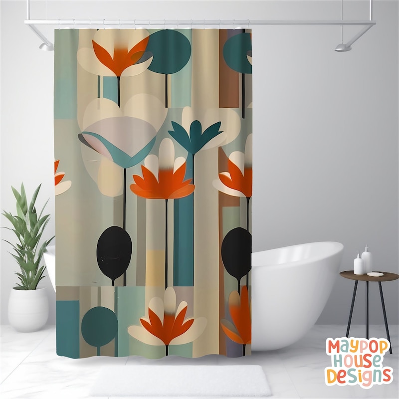 Rust Shower Curtain - Etsy