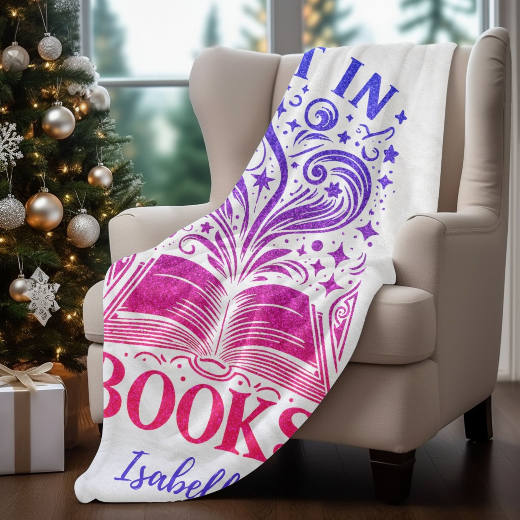 Personalized Book Reading Blanket Custom Book Lover Throw - Etsy UK