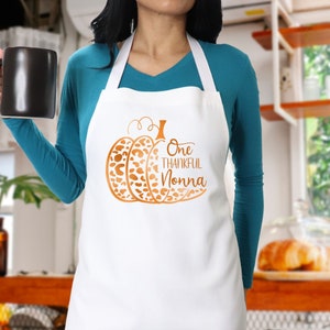 Nonna Thanksgiving Apron, Grandma Apron, Baking Apron for Thanksgiving ...