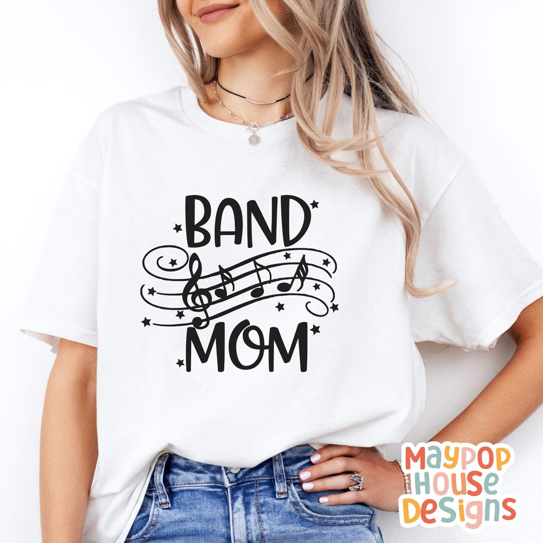 Marching Band Mom Shirt, High School Marching Band Mama Tshirt, Gift ...