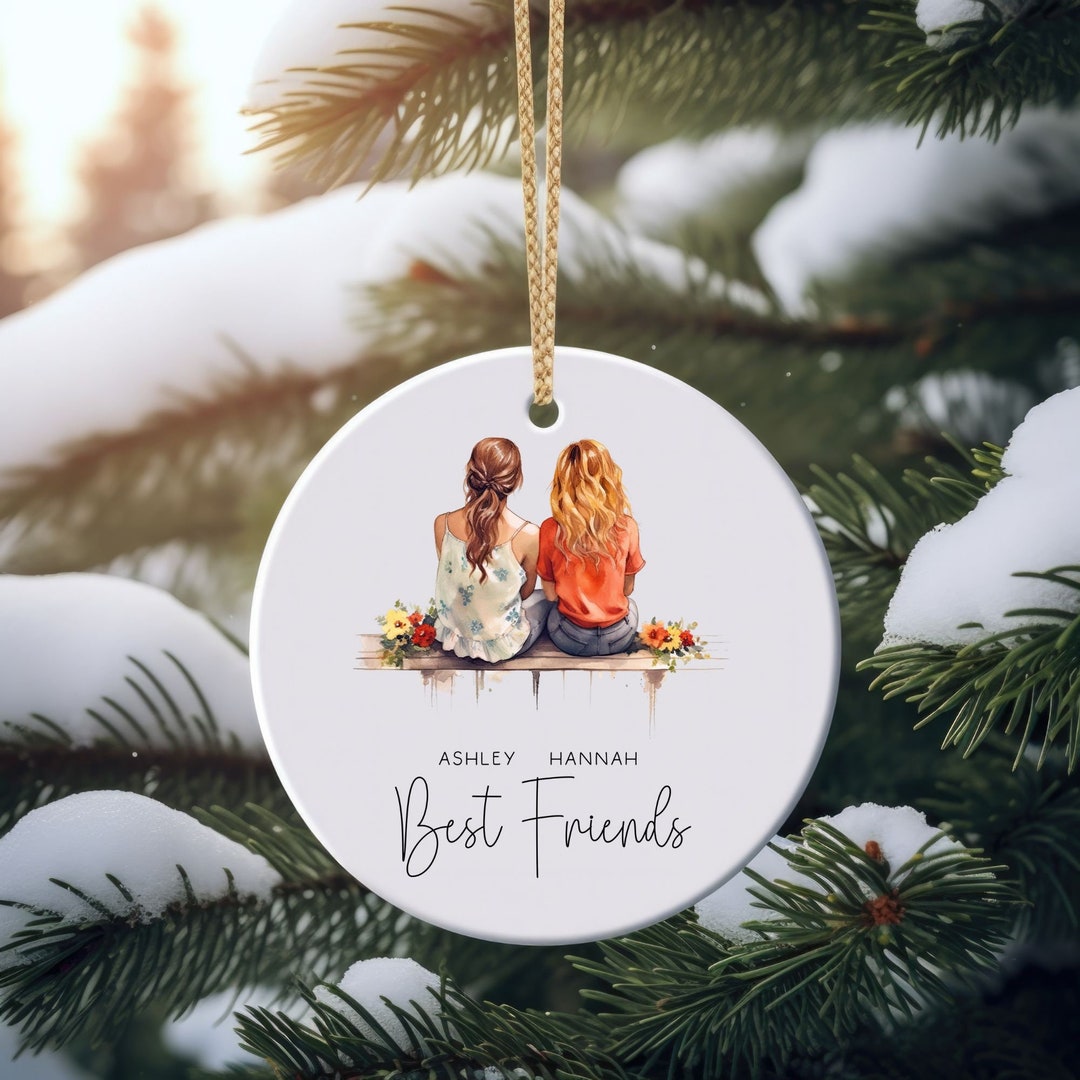 Personalized Best Friend Christmas Gift Ornament for Friend - Etsy