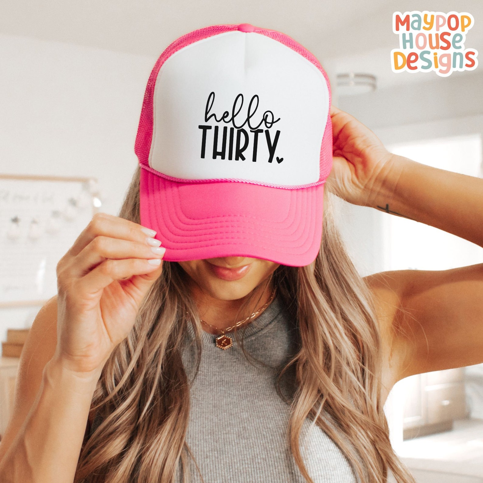 30th Birthday Trucker Hat, 30 and Fabulous Hat, 30th Birthday Gift ...