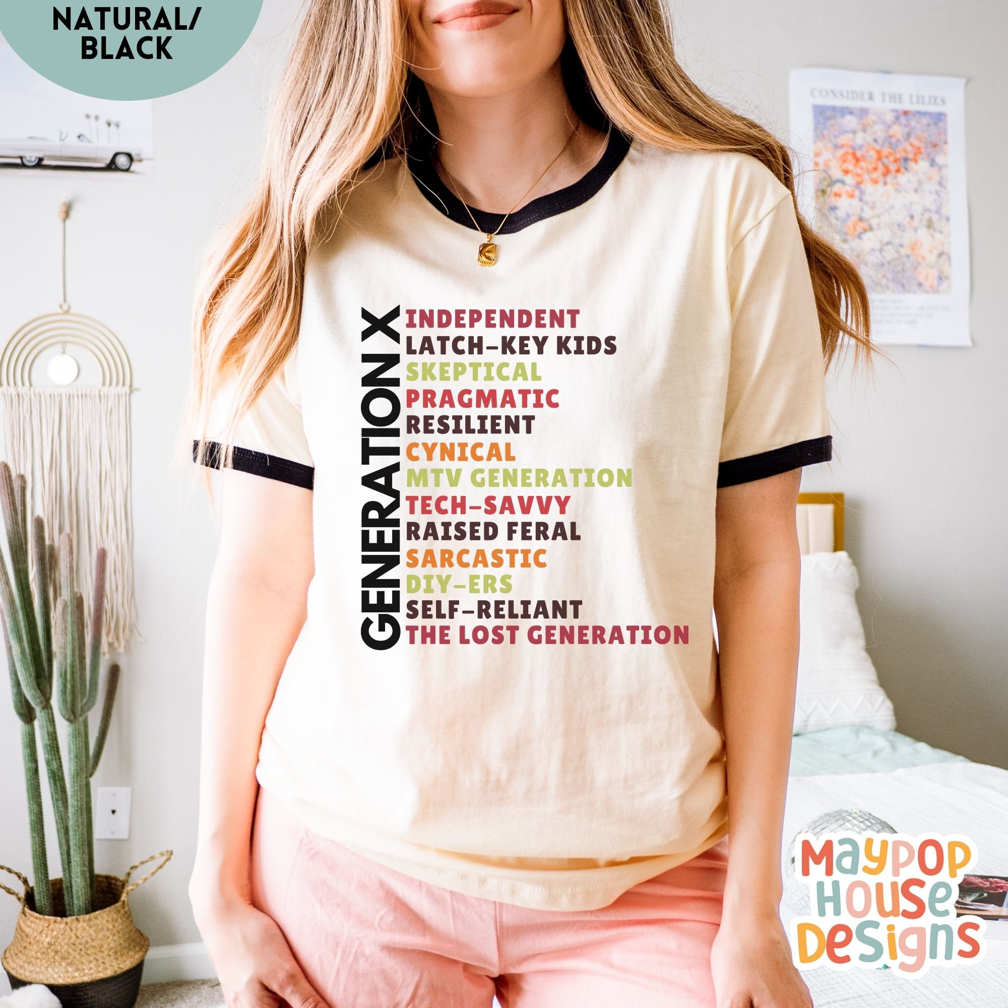 Gen X Tshirt for Women, Born in the 70s Shirt, Generation X T-shirt for ...