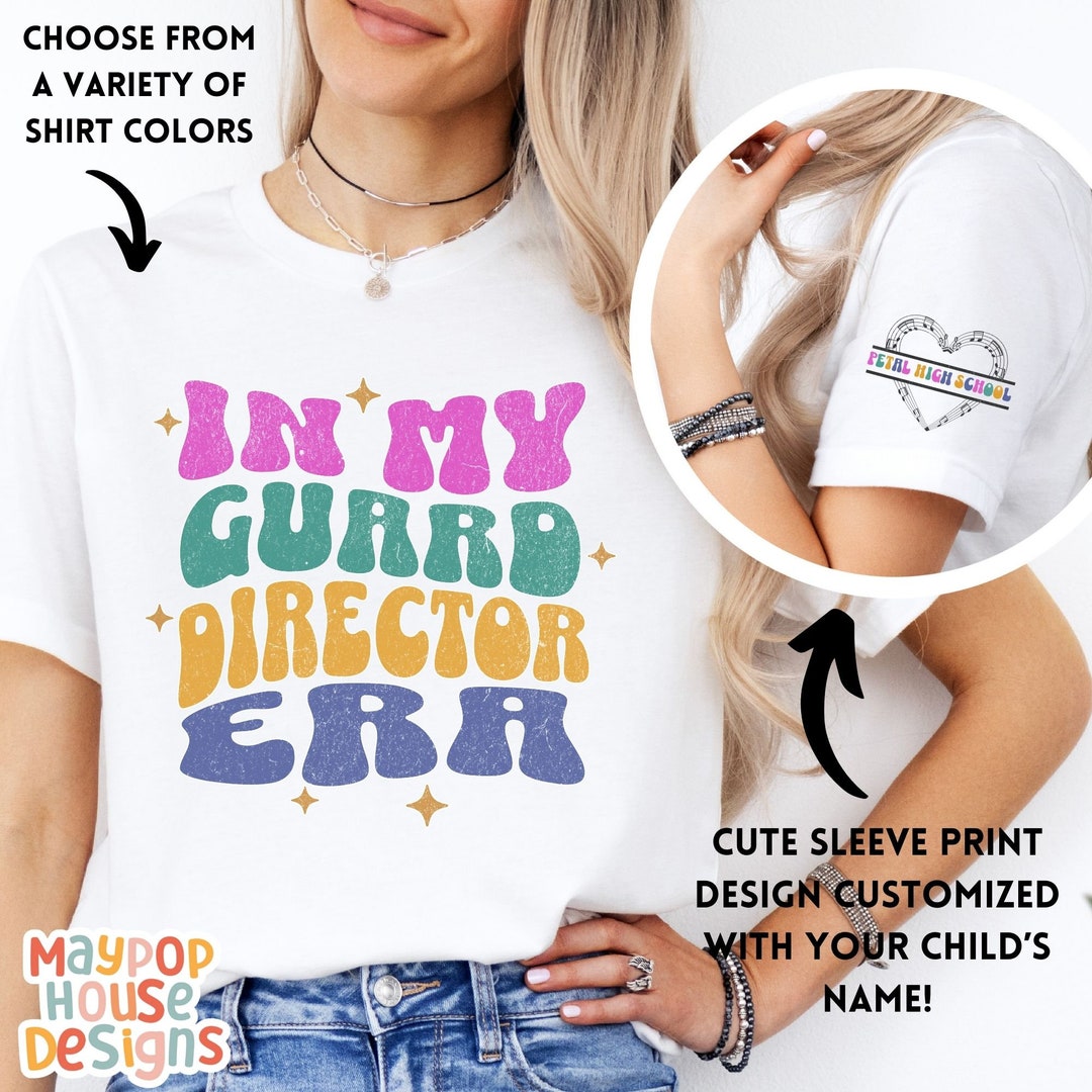 Personalized Color Guard Director Shirt, High School Marching Band ...