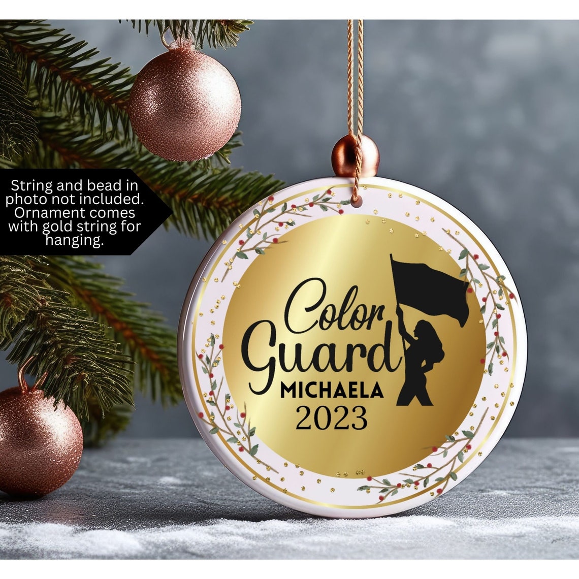 Personalized Color Guard Christmas Ornament, Twirler, Color Guard ...