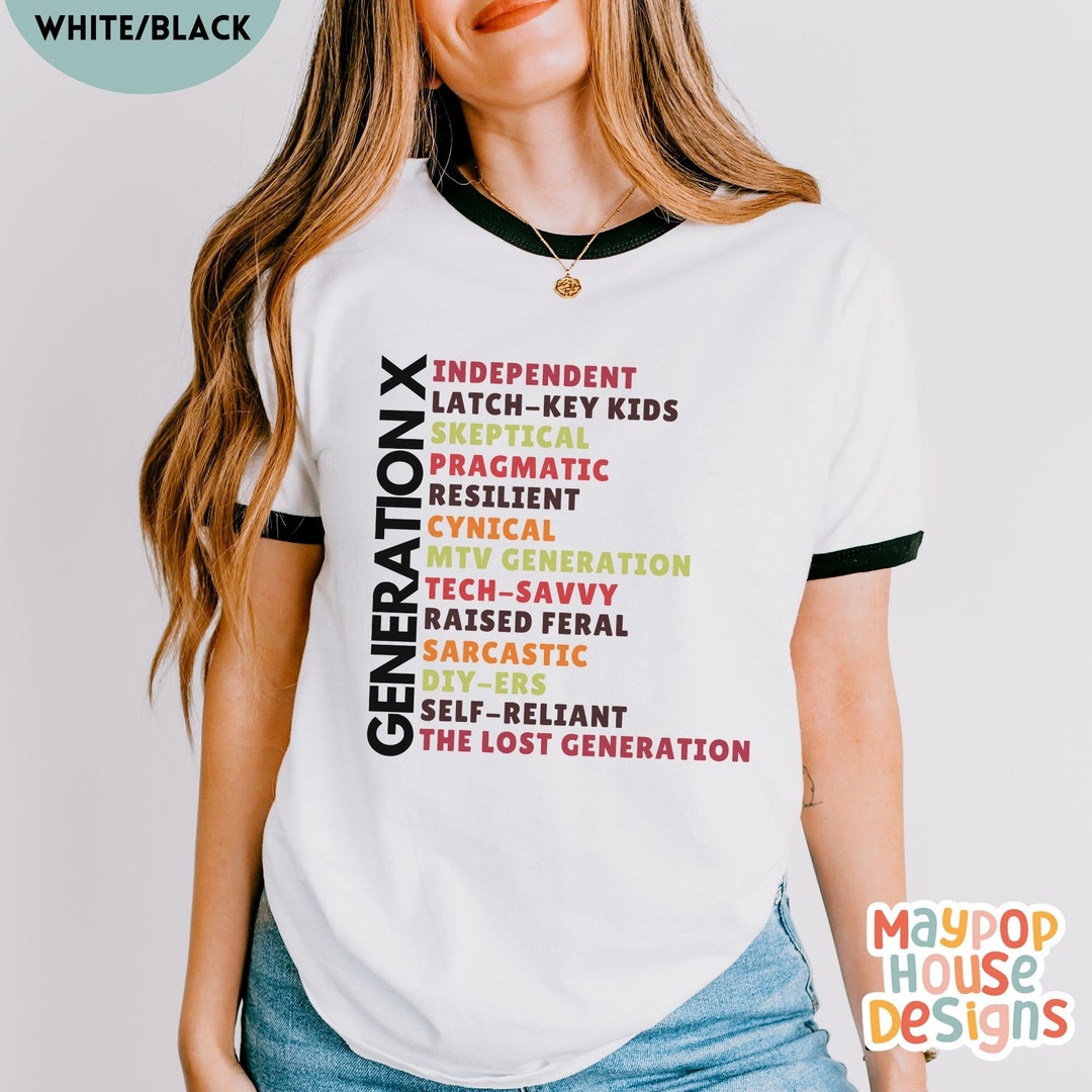 Gen X Tshirt for Women, Born in the 70s Shirt, Generation X T-shirt for ...