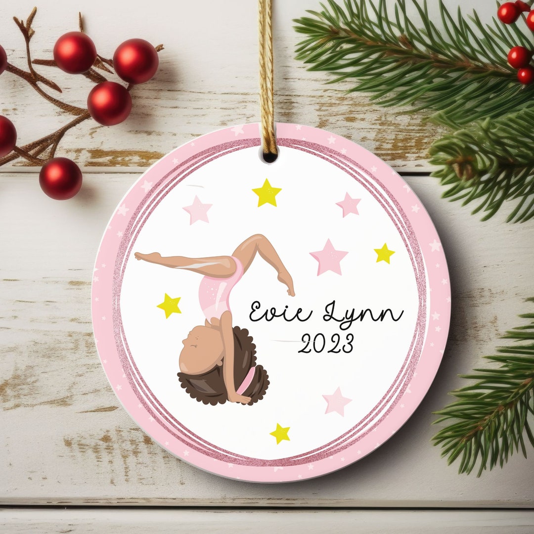 Personalized Gymnast Ornament, Custom Gymnastics Ornament, Gymnast Gift ...