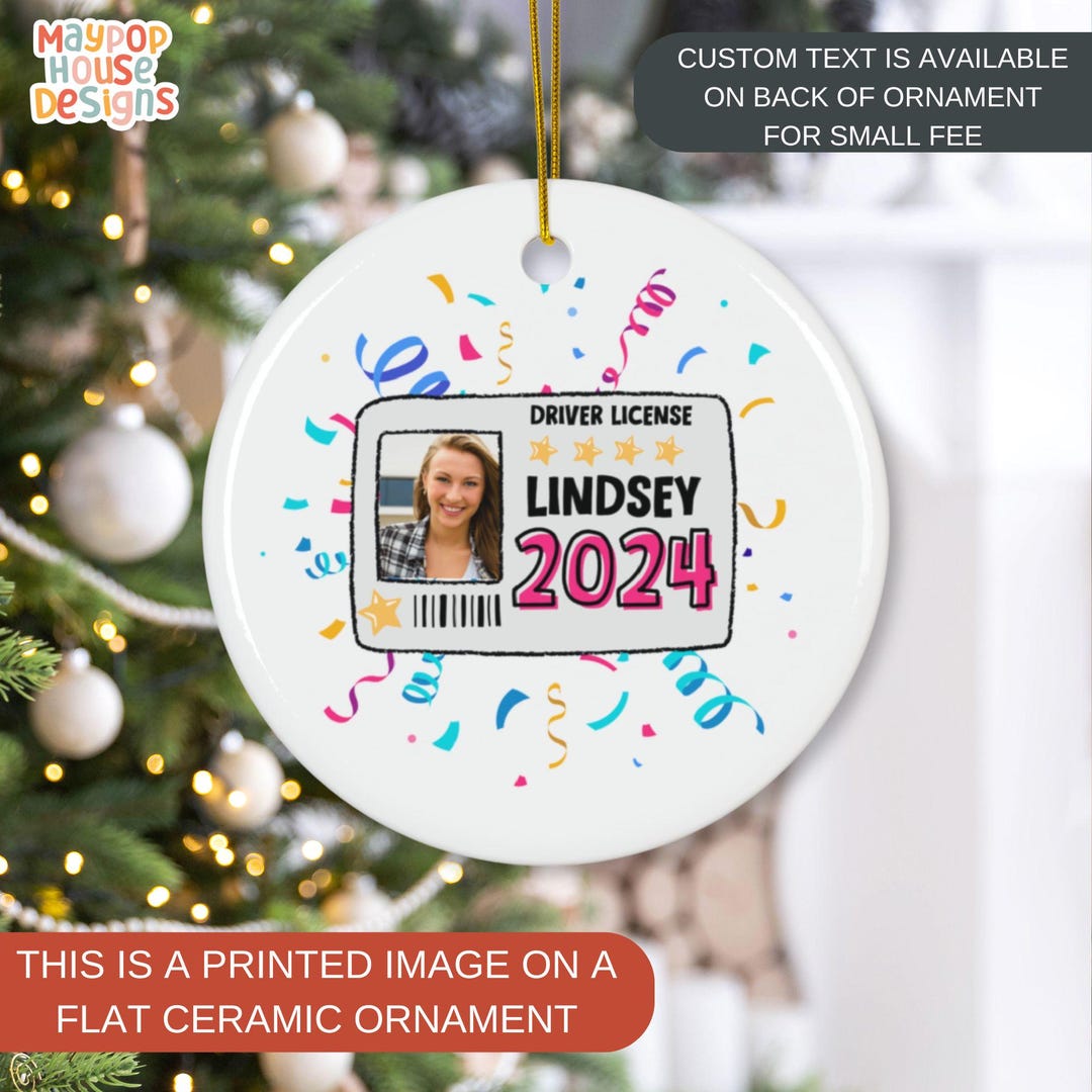 Personalized Photo New Teen Driver Ornament for Christmas Gift Teenage ...