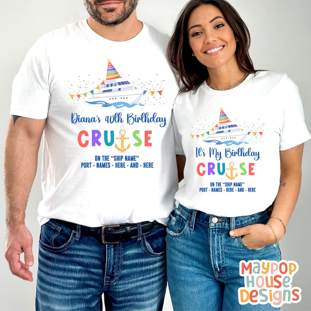 Personalized Birthday Cruise Squad Shirt, Customizable Name and Age ...