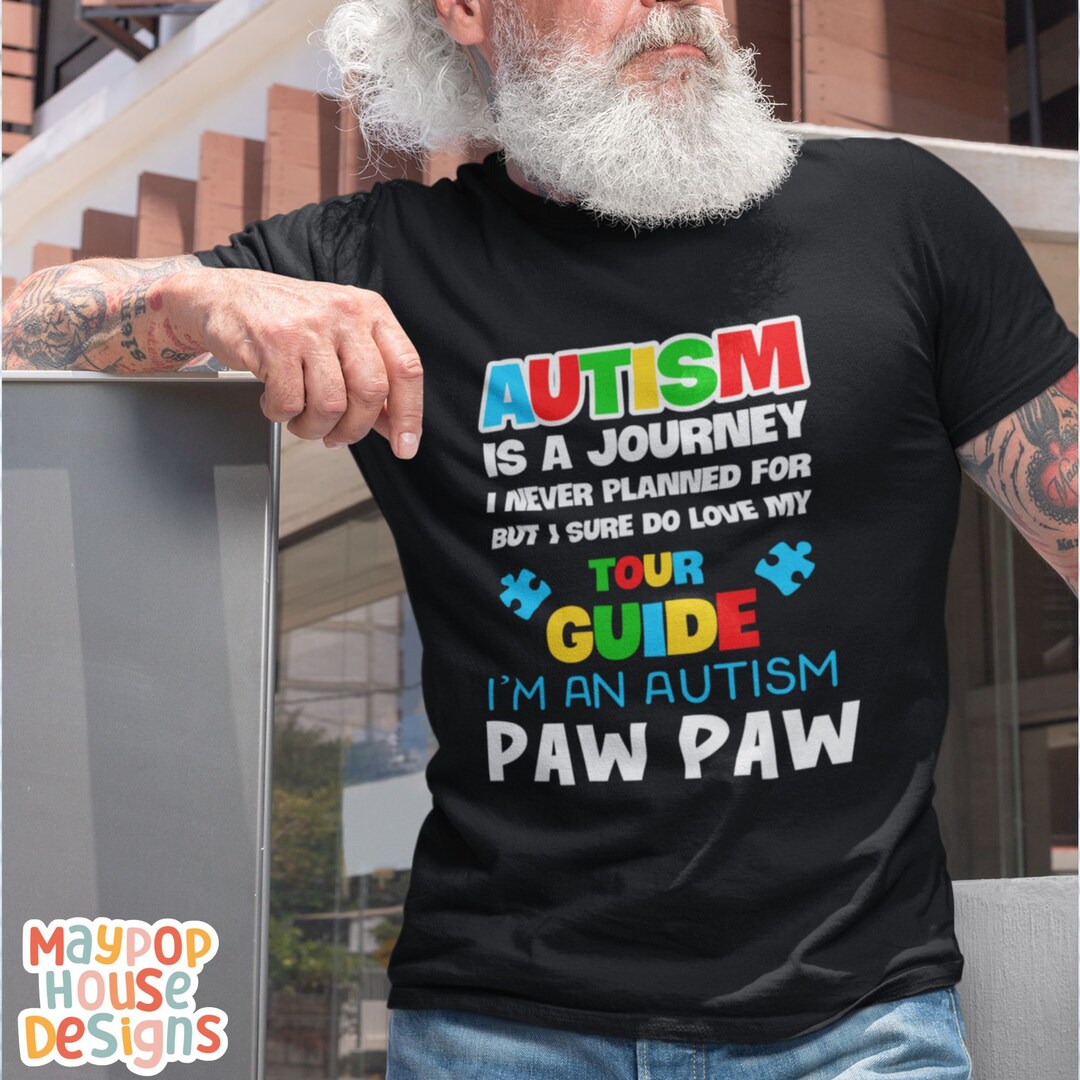 Autism Awareness Shirt for Paw Paw Gift for Autism Awareness Month ...