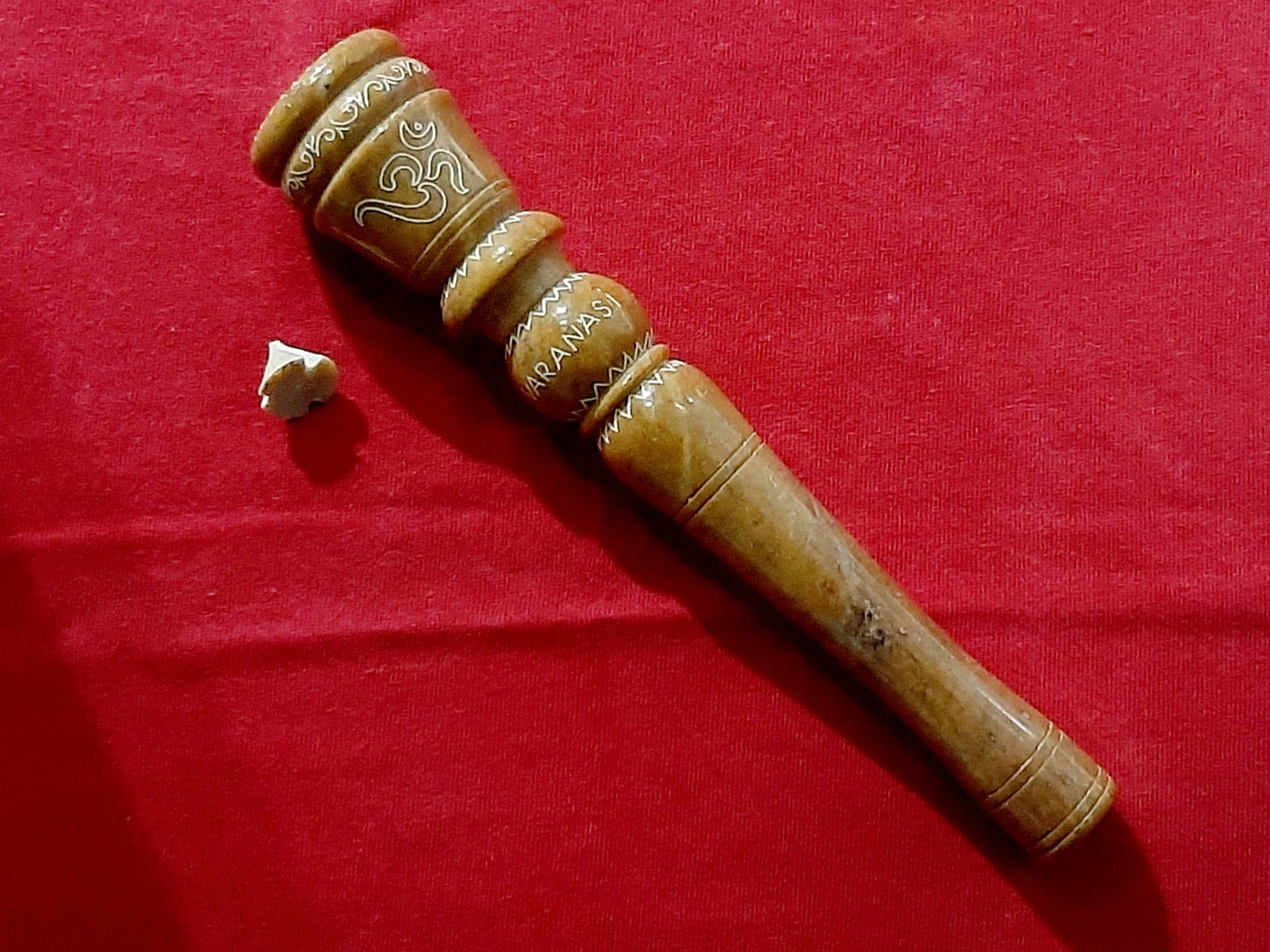 Stone Chillum Marble Chillum Om Carved Chillum Smoking | Etsy