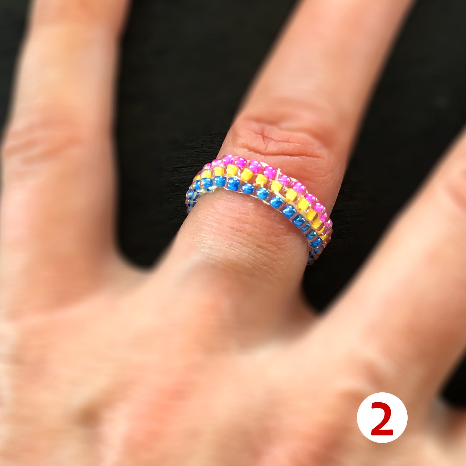 LGBT Ring Asexual Ring Gender Identity Jewelry Stretch Rings - Etsy