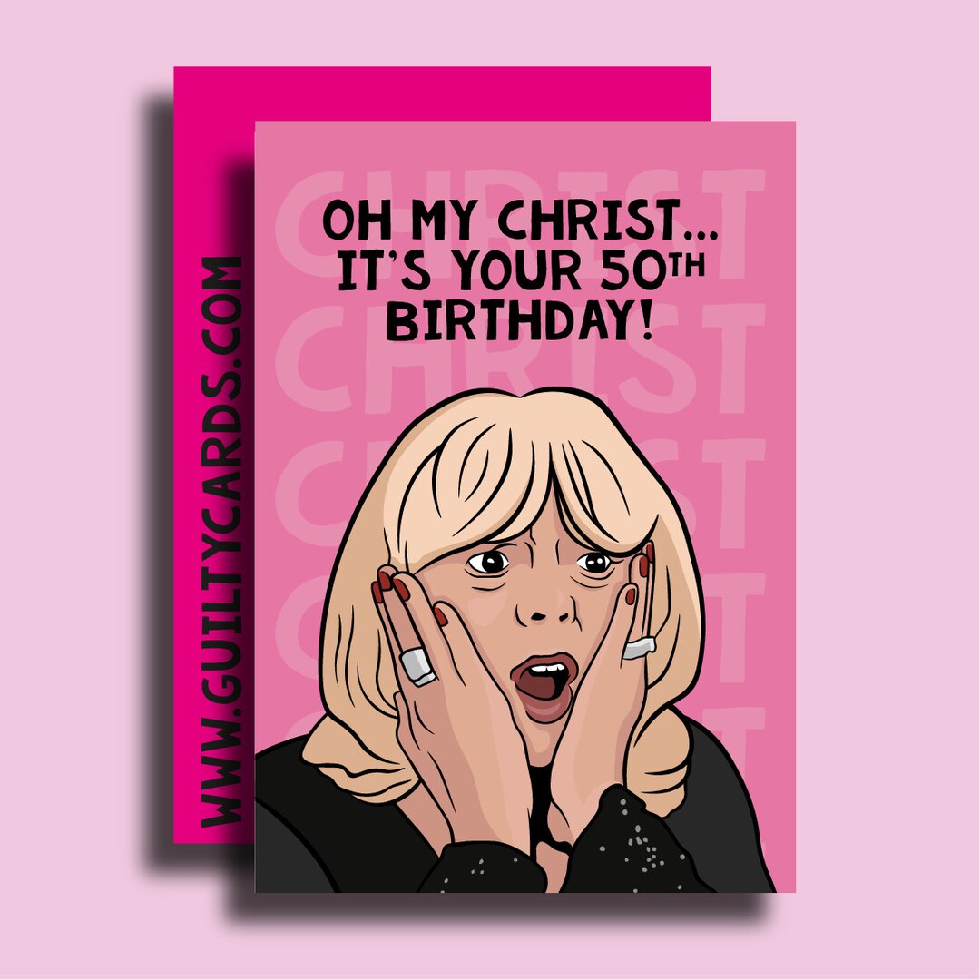 Pam Gavin and Stacey 50th Birthday Card - Etsy