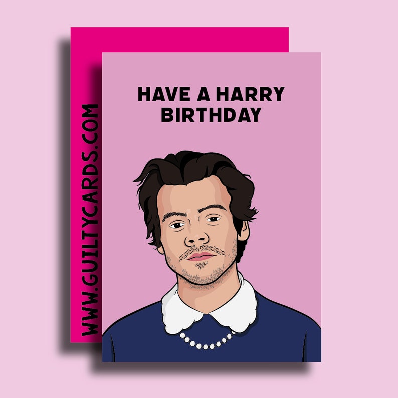 Harry Styles Birthday Card | Etsy