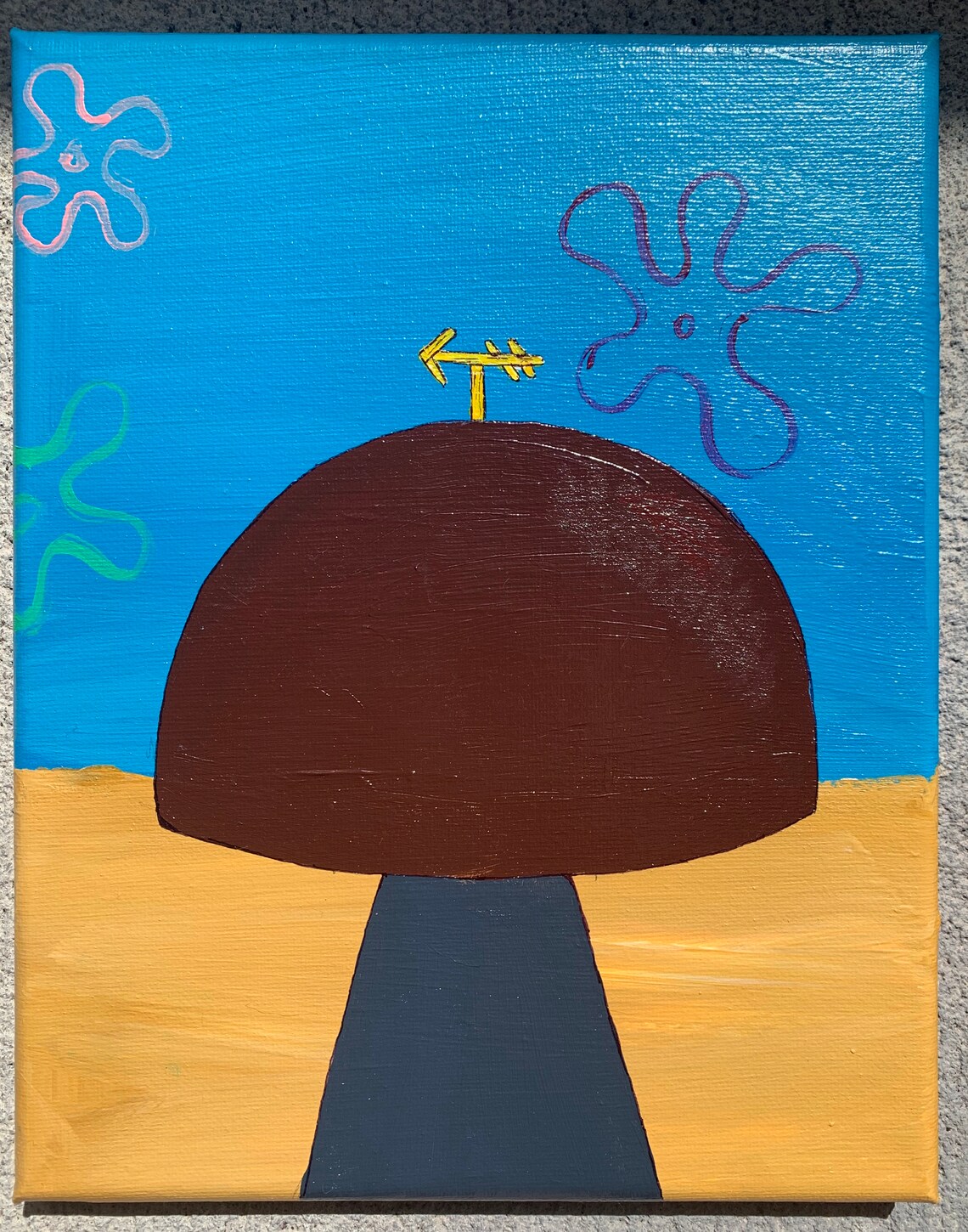 Spongebob Neighborhood Paintings Artwork | Etsy