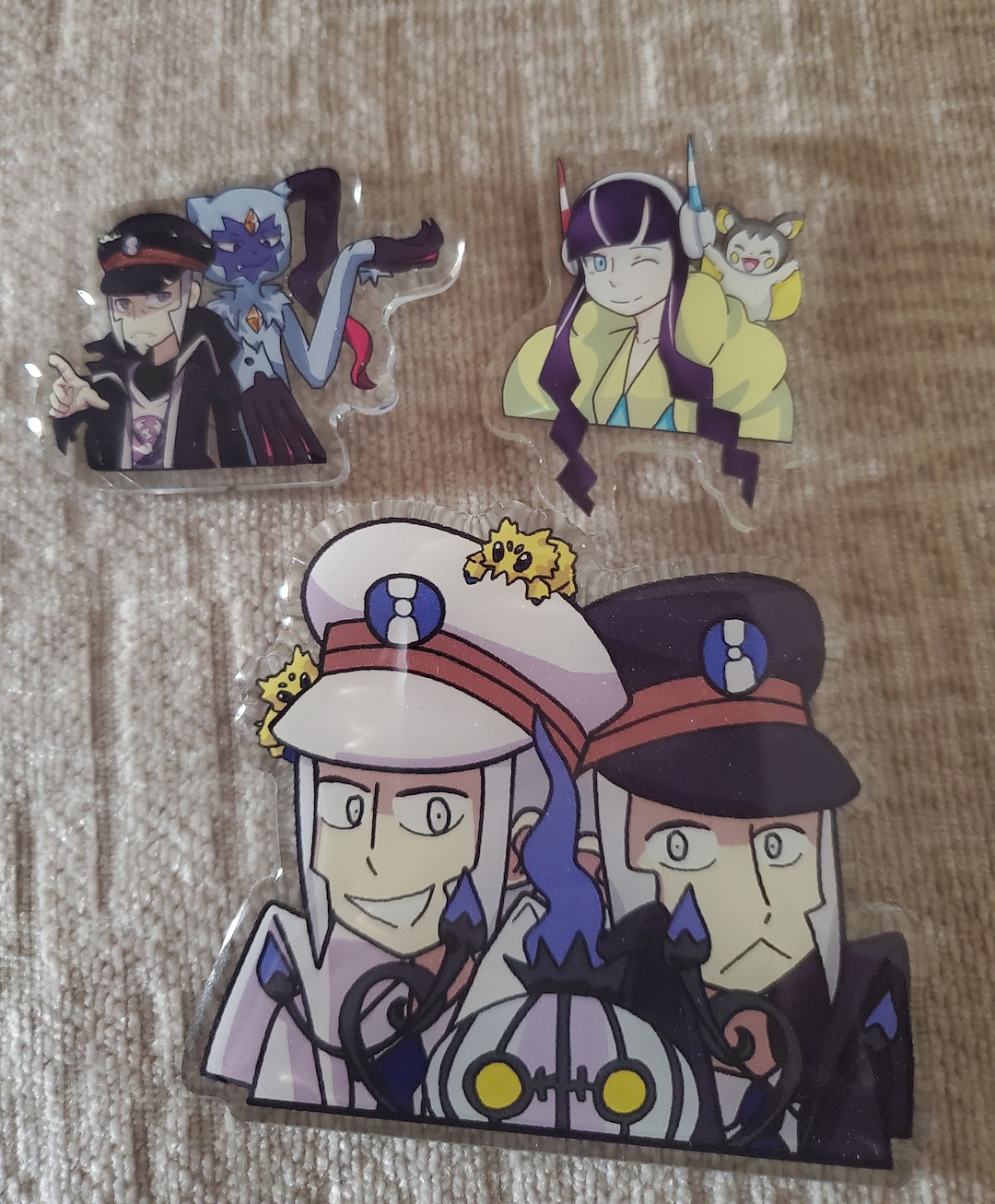 Pokemon Nimbasa Trio Submas 2" Acrylic Pins - Etsy