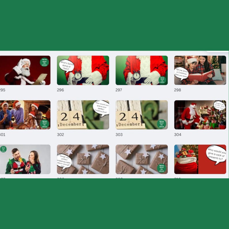 150 Christmas Picture Prompts Oracy / Writing Practice Morning Slides ...