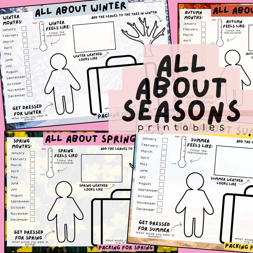 Learning About Seasons Early Years Key Stage One Seasons Mat Printable ...